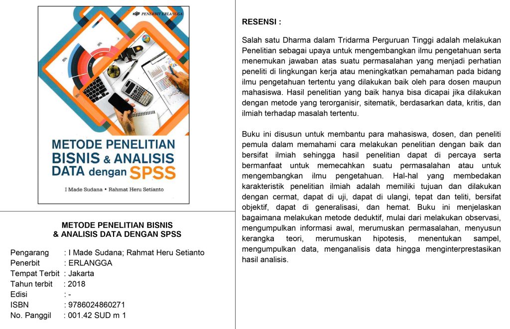 Resensi Buku - METODE PENELITIAN BISNIS & ANALISIS DATA DENGAN SPSS - Neneng_page-0001 ...